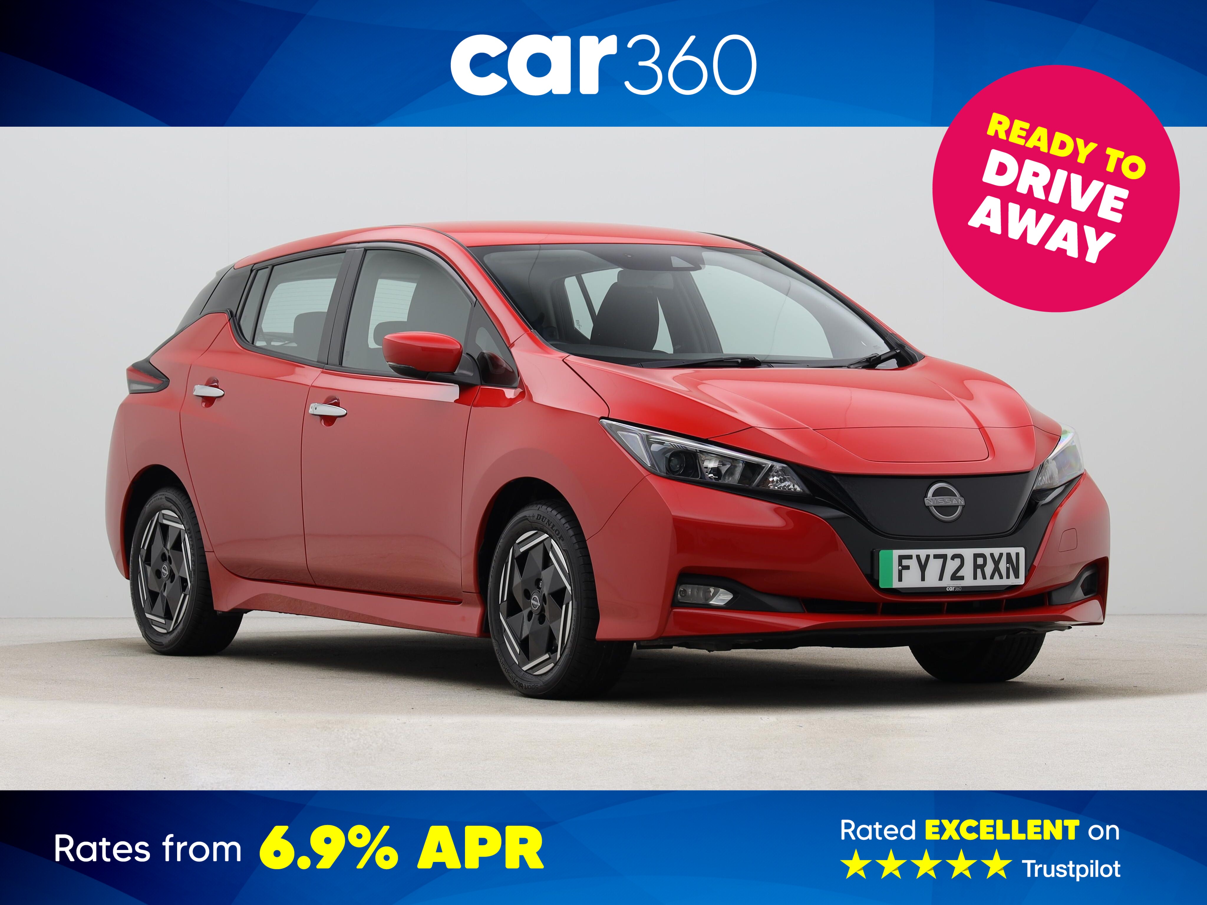 Used Nissan 39kWh Acenta Hatchback 5dr Electric Auto 150 ps FY72RXN Car360 Car 360