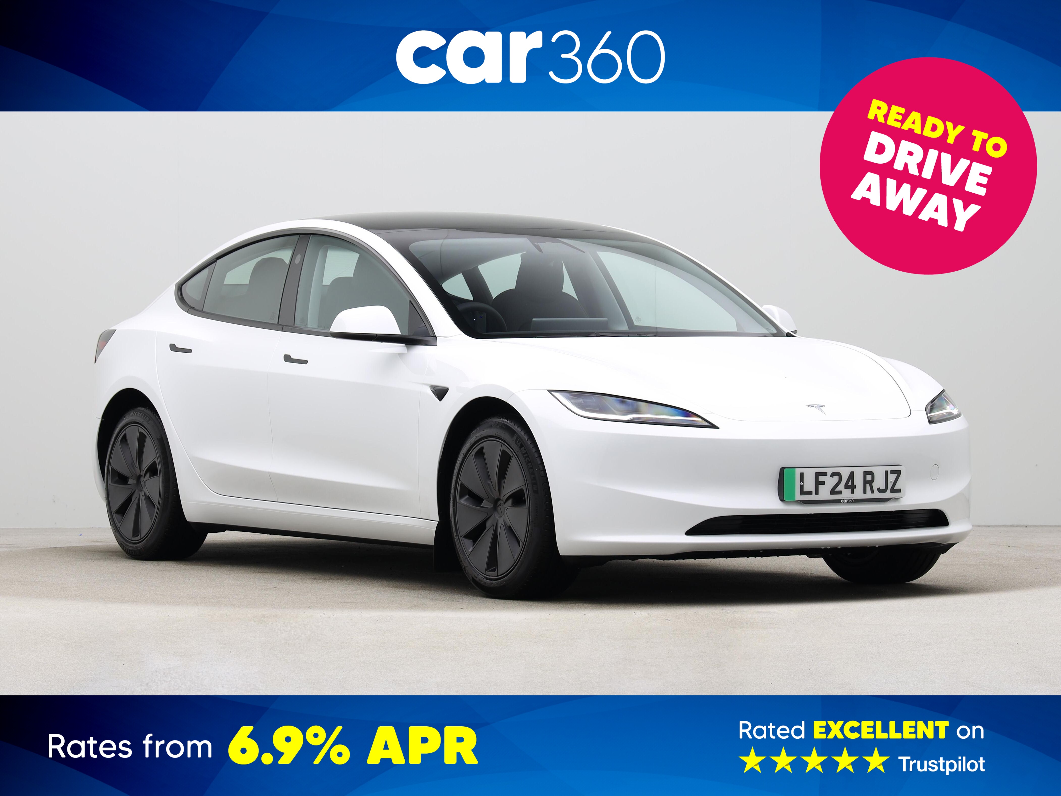 Used Tesla Saloon 4dr Electric Auto RWD 208 ps LF24RJZ Car360 Car 360